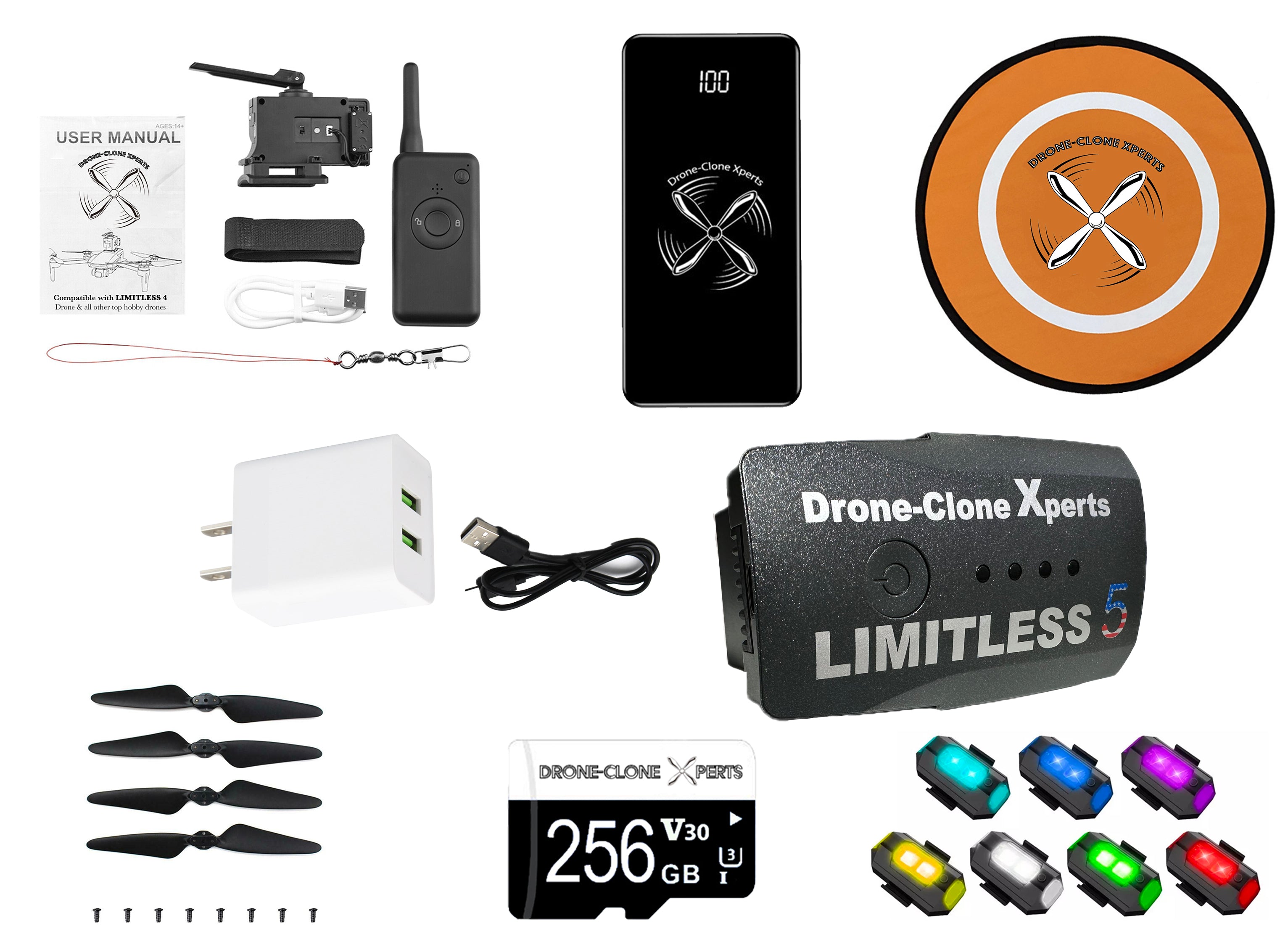 X Pro LIMITLESS 5 Drone Accessories & Spare Parts – Drone-Clone Xperts, Inc