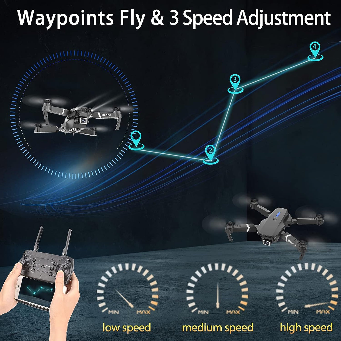 Black Falcon 4K Drone Pro Extreme Upgrade – Drone-Clone Xperts, Inc